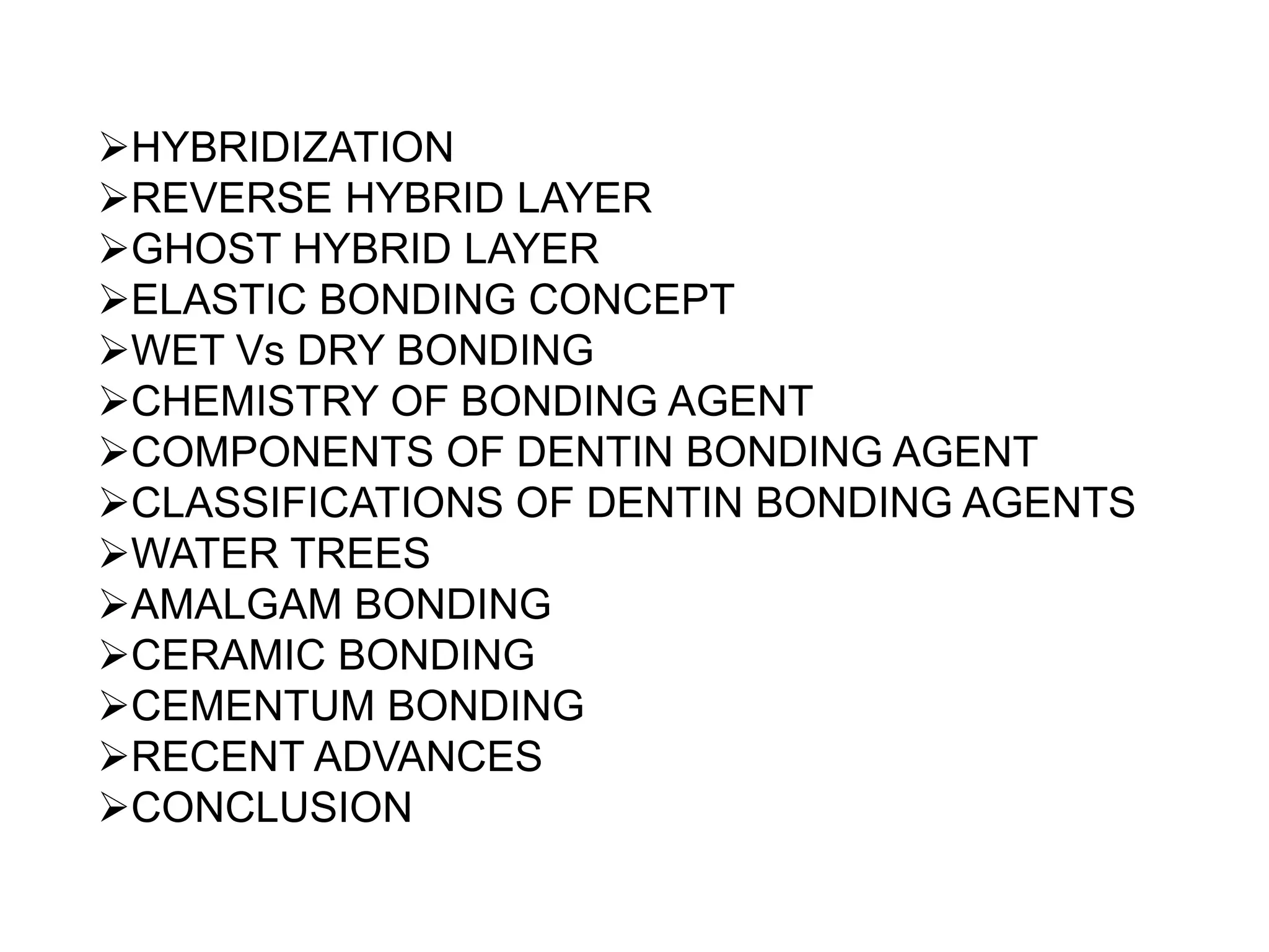 DENTIN BONDING AGENTS | PPTX