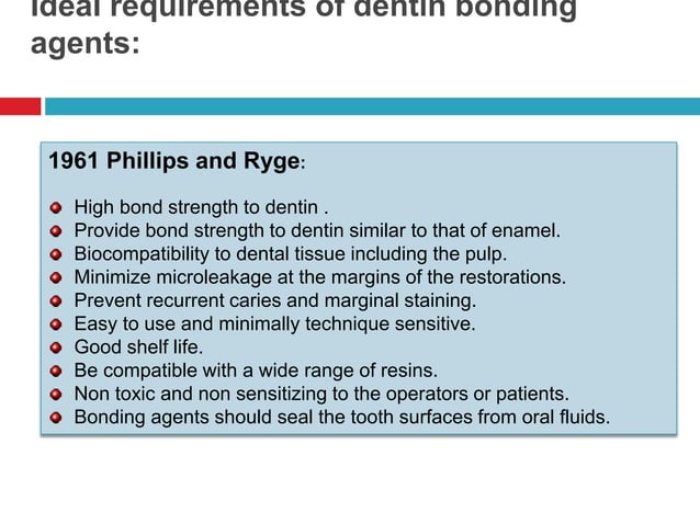 DENTIN BONDING AGENTS | PPTX
