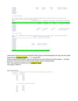 Checking clustering factor to detect row migration | PDF