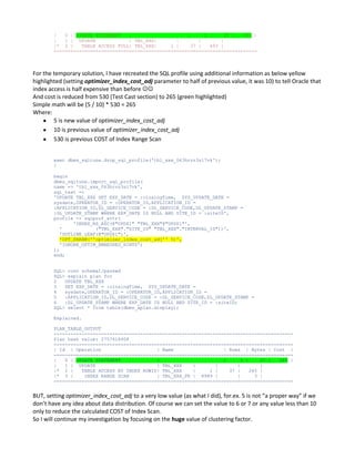 Checking clustering factor to detect row migration | PDF