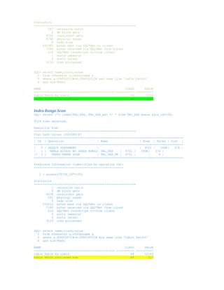 Checking clustering factor to detect row migration | PDF