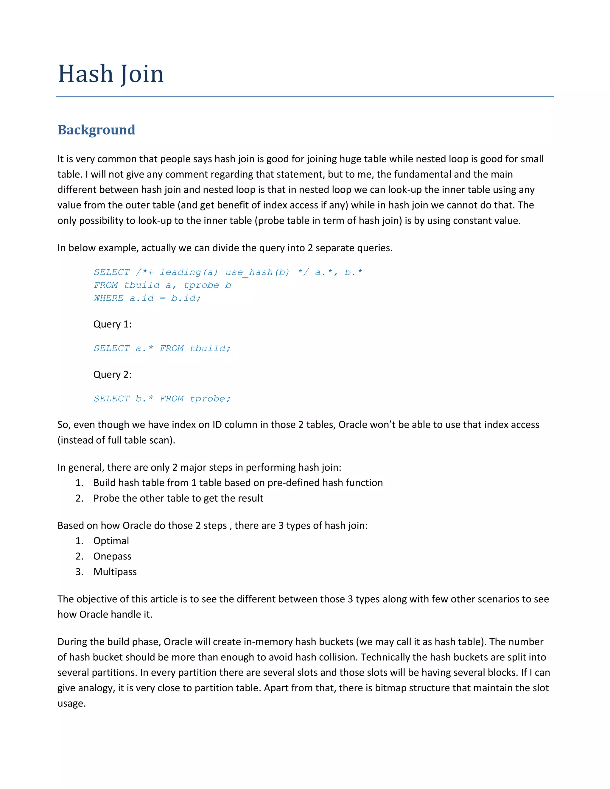 Hash Join Pdf