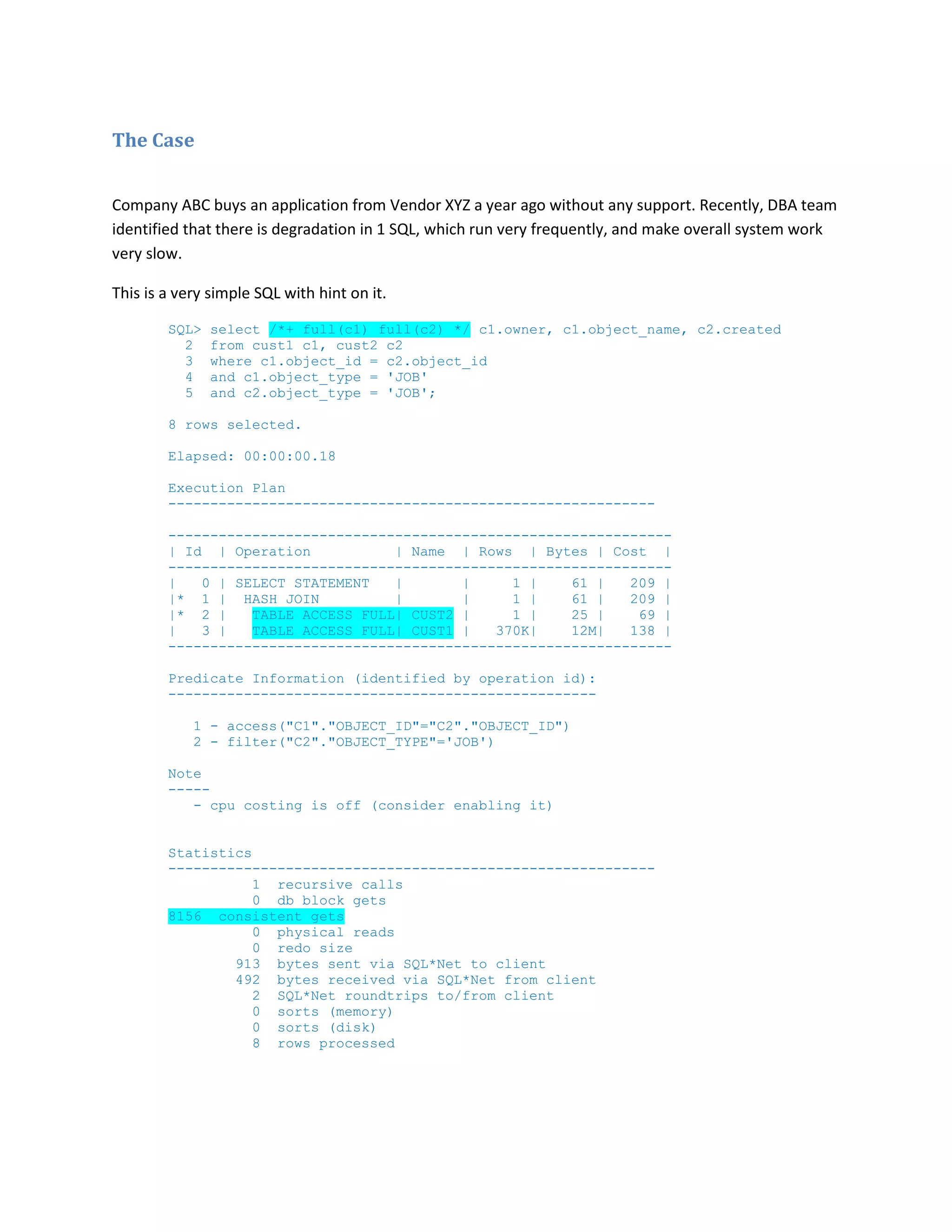 MV sql profile and index | PDF