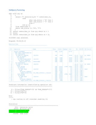 Subquery factoring for FTS | DOCX