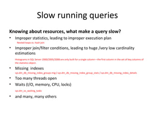 Dba lounge-sql server-performance-troubleshooting | PPT | Databases ...