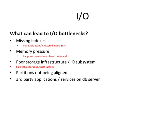 Dba Lounge Sql Server Performance Troubleshooting Ppt Databases