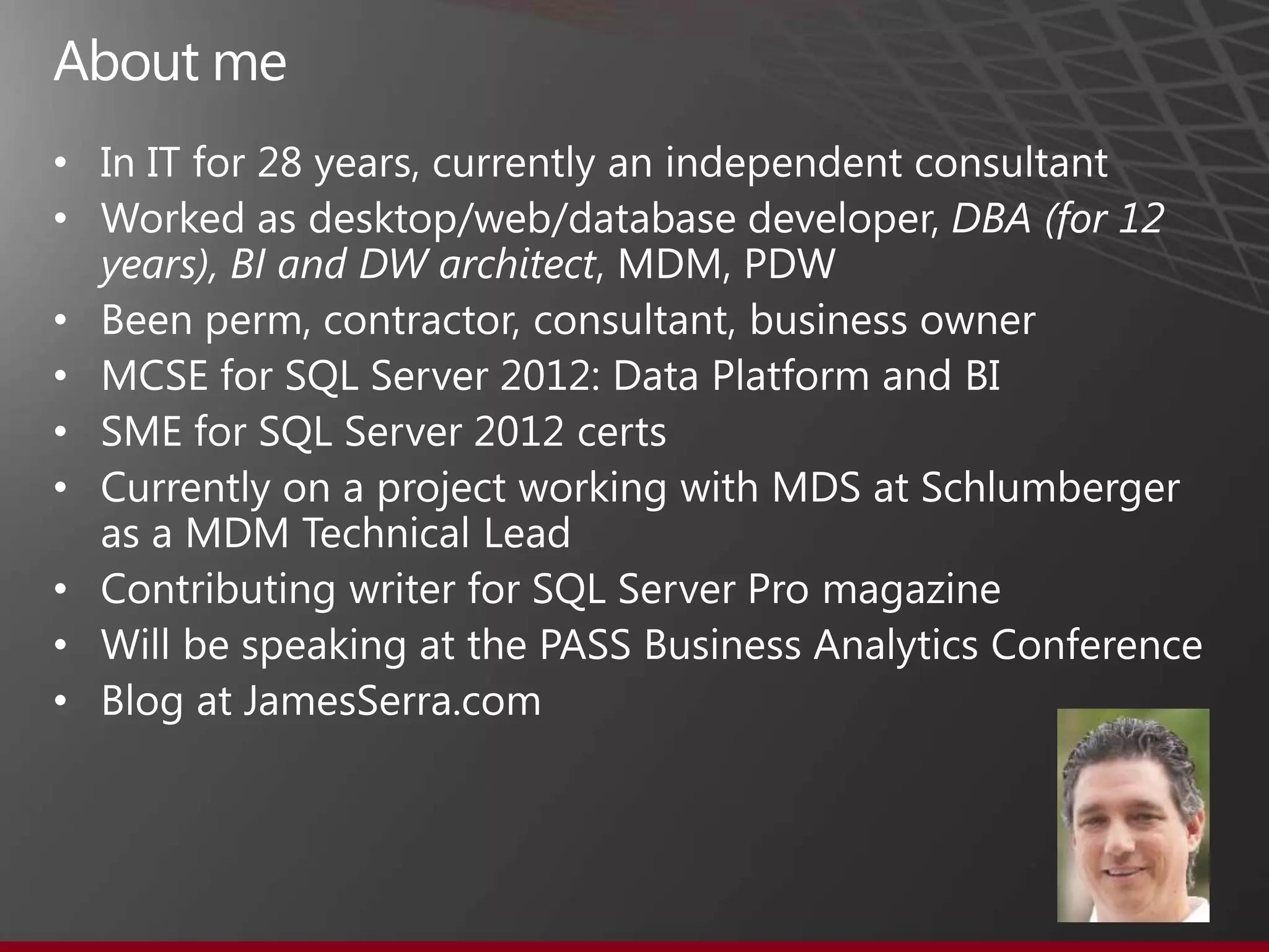 Transitioning to a BI Role | PPTX