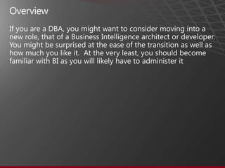 Transitioning to a BI Role | PPT
