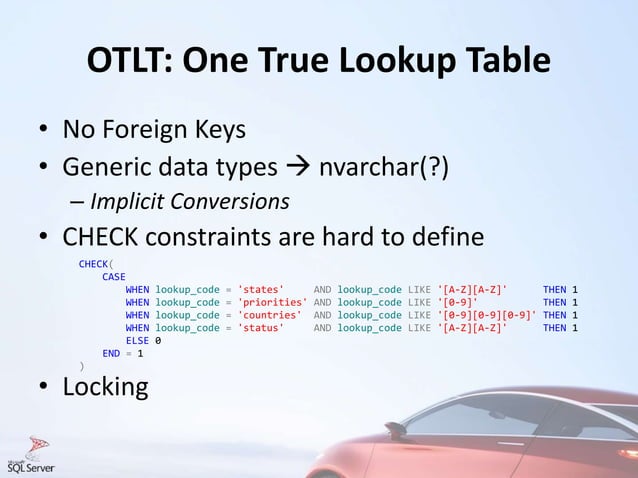 SQL Server Worst Practices - EN | PPT