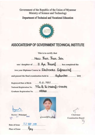 NTTS_ agti certificate | PDF