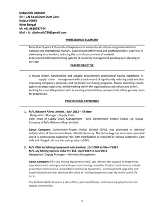 Resume | DOC | Logistics | Business