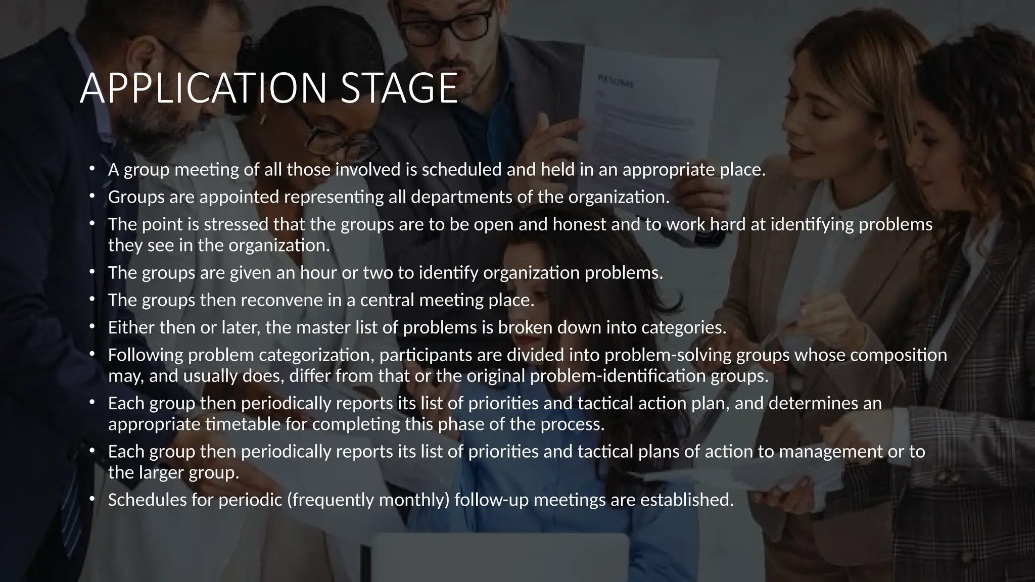 Organization process approaches improvement in interpersonal and group ...