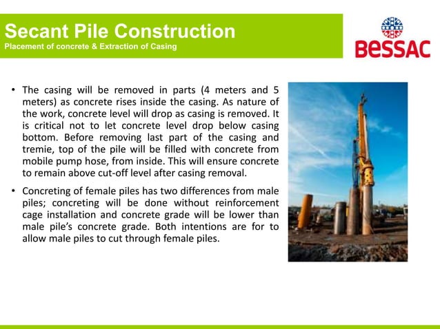 Microtunel Construction / Secant Pile | PPTX