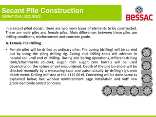 Microtunel Construction / Secant Pile | PPTX