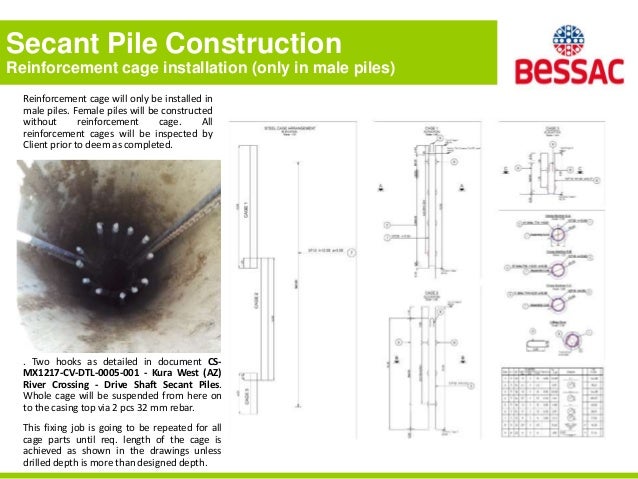 Microtunel Construction / Secant Pile