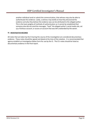 ODP_Certified_Investigator_Manual_v2.1r_2016_FINAL | PDF