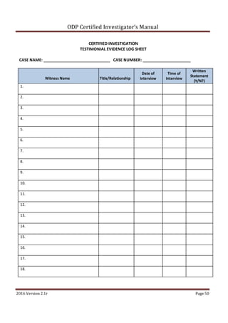 ODP_Certified_Investigator_Manual_v2.1r_2016_FINAL | PDF