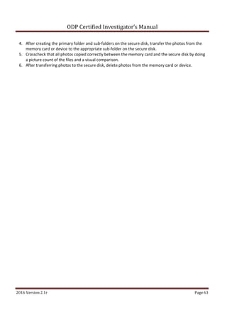 ODP_Certified_Investigator_Manual_v2.1r_2016_FINAL | PDF