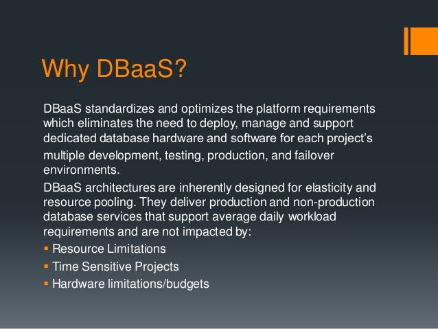 DBaaS- Database as a Service in a DBAs World