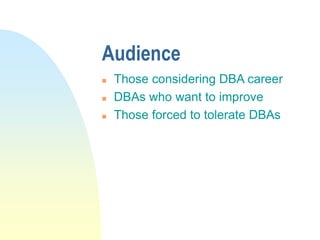 DBA Best Practices.ppt