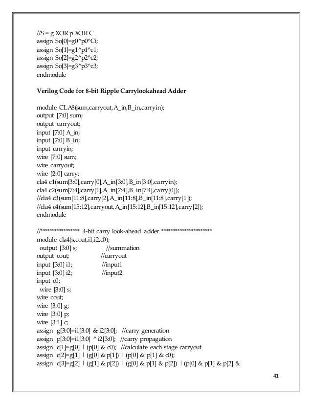 Verilog Code For Serial Adder Propagation Tennisrang