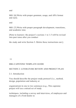 DBA Capstone TemplateRubr | DOCX