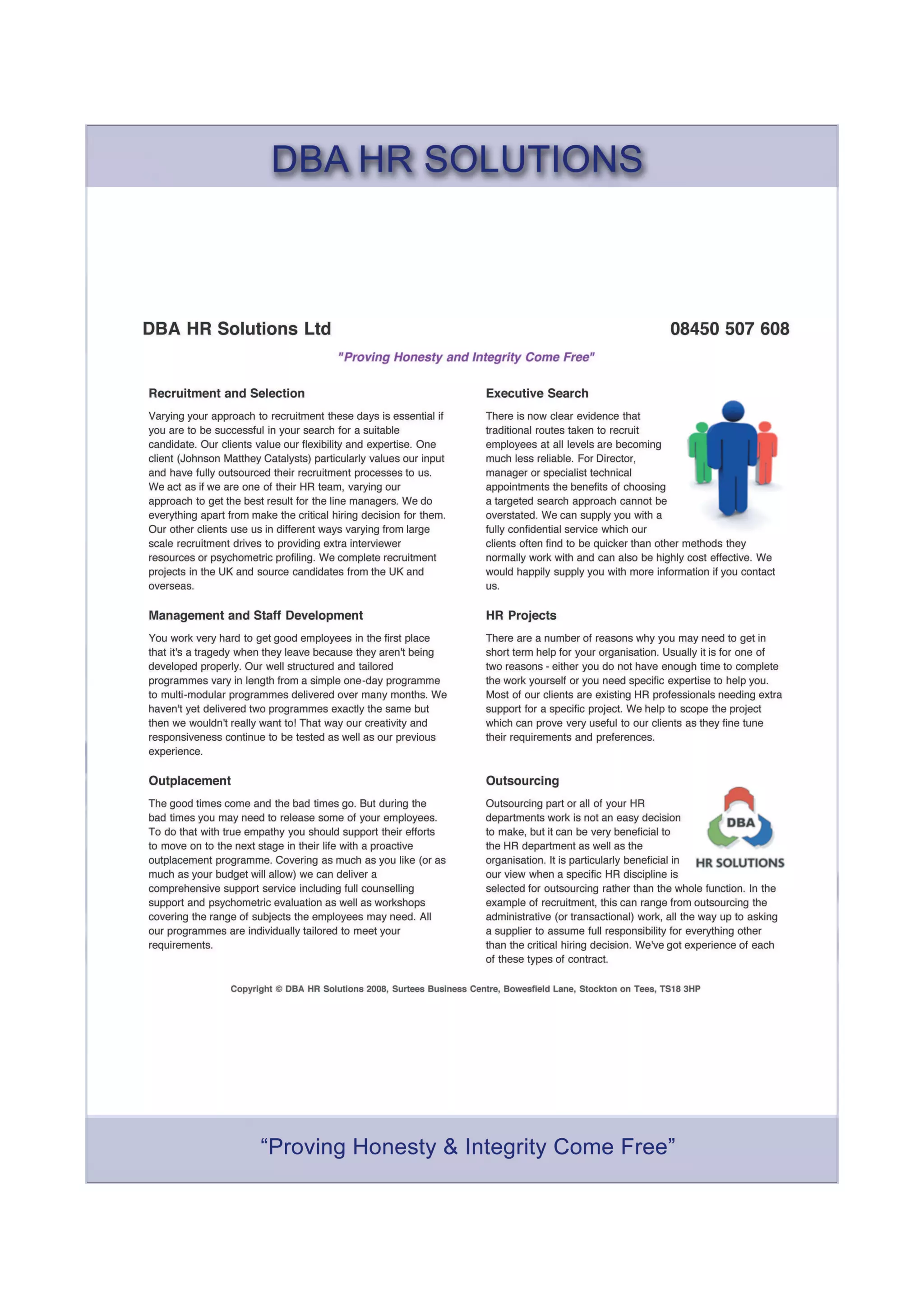 DBA HR Solutions E Brochure | PDF