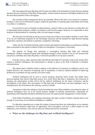 Artificial Intelligence and Big Data | PDF