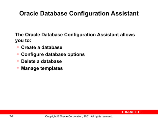 Overview Of Primary Components Of The Oracle Ppt