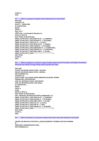 Oracl DBA lab manual | PDF