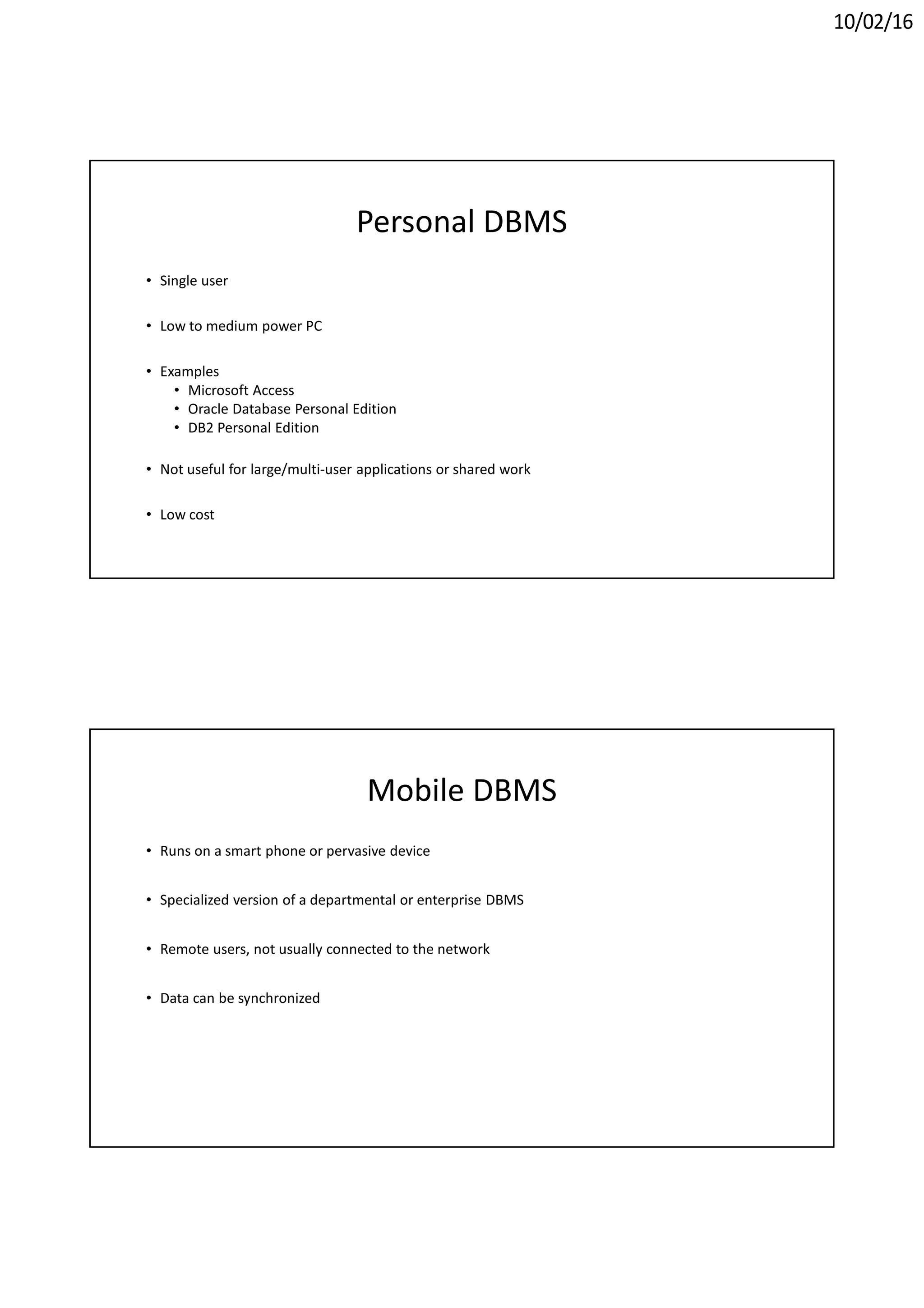 Database Administration & Management - 01 | PDF