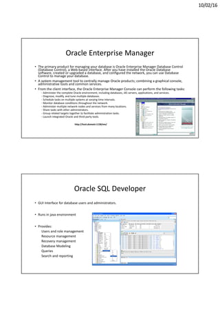 Database Administration & Management - 01 | PDF