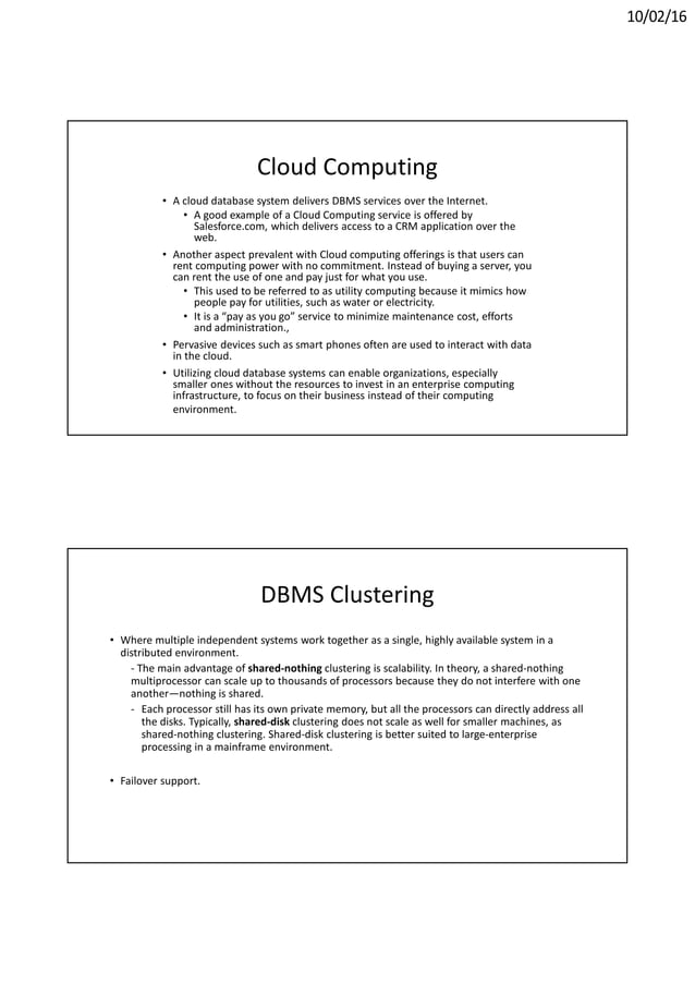 Database Administration & Management - 01 | PDF