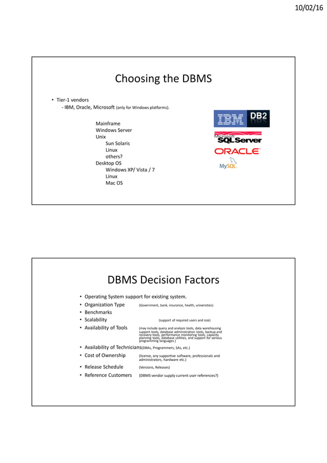 Database Administration & Management - 01 | PDF