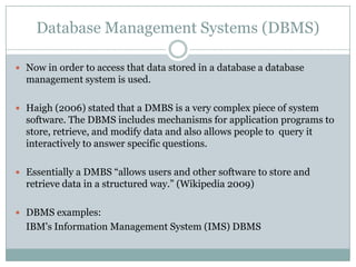 Db And Dbms Galvan | PPTX