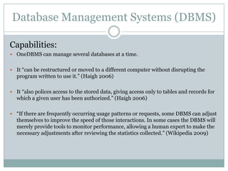 Db And Dbms Galvan | PPTX