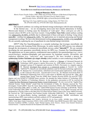 D Banerjee Abstract 2009c | PDF