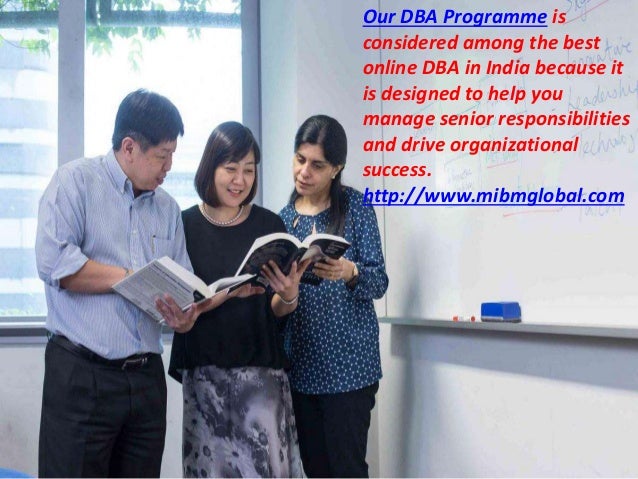 Dba programme the best online dba in india