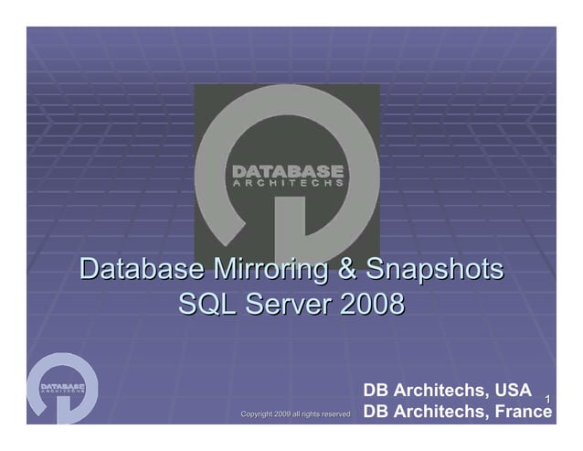 Sql Server User Group 02 2009 Ppt