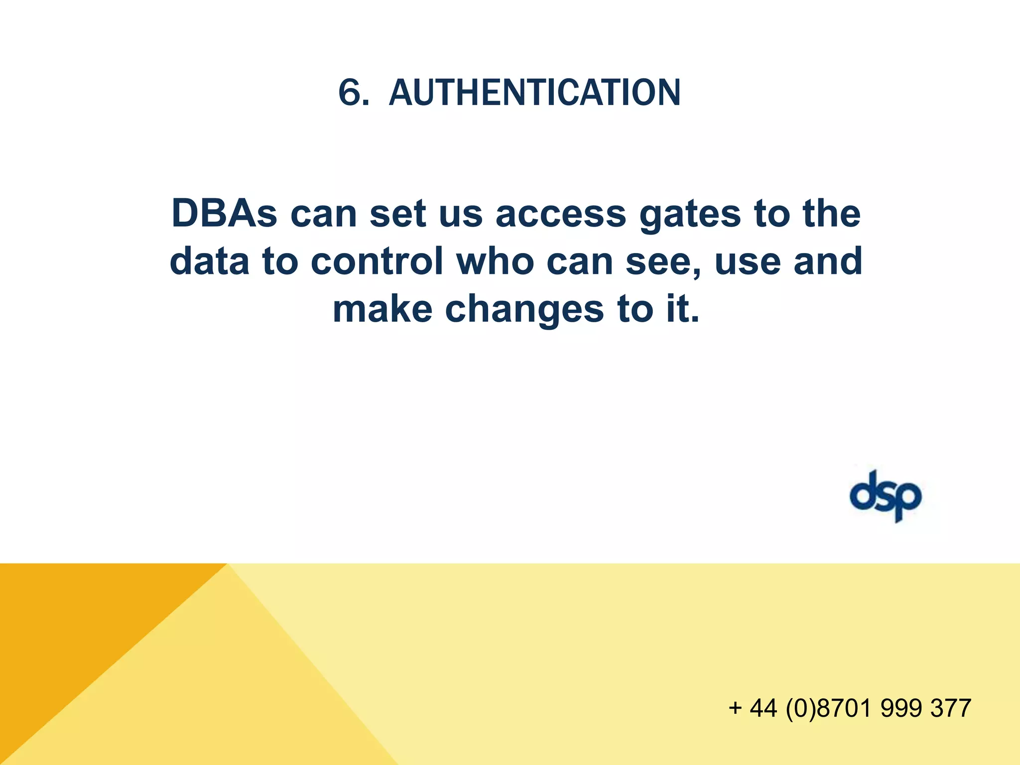 The Key Responsibilities of a Database Administrator | PPTX | Databases ...