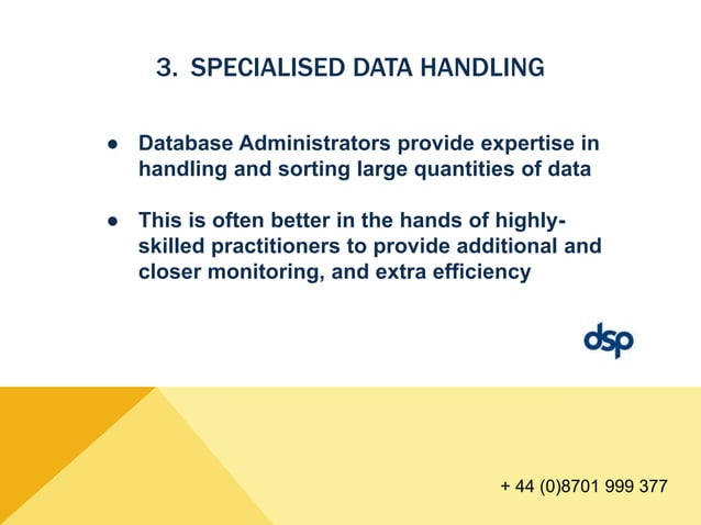 The Key Responsibilities of a Database Administrator | PPTX | Databases | Computer Software and ...