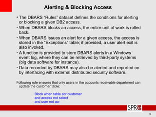 Auditing DB2 on z/OS with DBARS | PPT