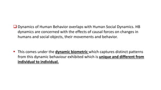 Dynamic Behavior Authentication System | PPT