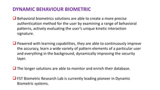 Dynamic Behavior Authentication System | PPT