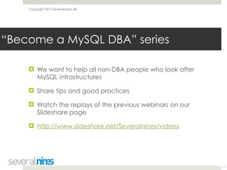 Webinar slides: Replication Topology Changes for MySQL and MariaDB | PDF | Databases | Computer ...