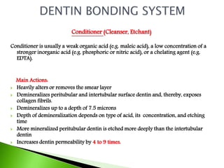 Dentin bonding agents sneha | PPTX