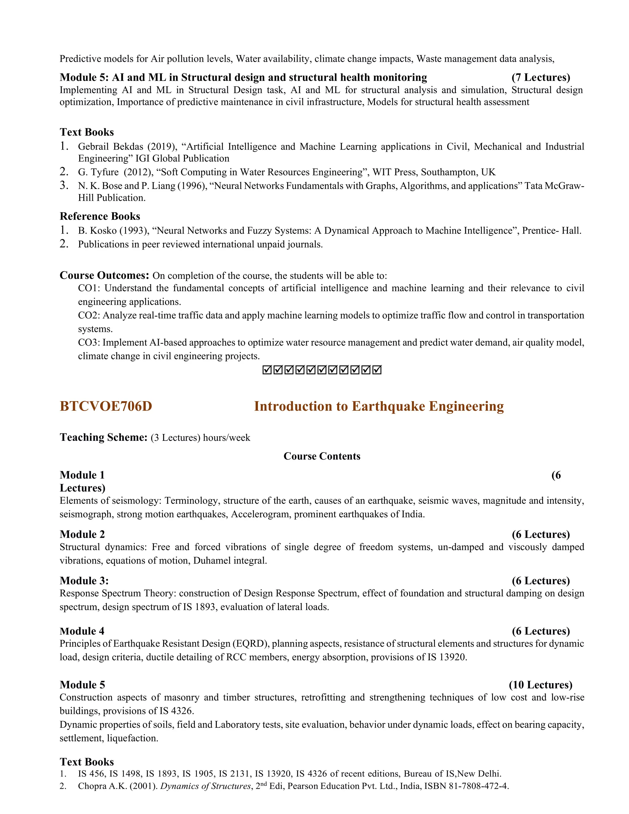 DBATU Civil Engineering Syllabus 2023-24 | PDF