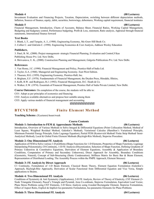 DBATU Civil Engineering Syllabus 2023-24 | PDF | Undergraduate ...