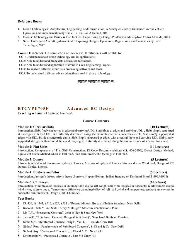 DBATU Civil Engineering Syllabus 2023-24 | PDF | Undergraduate ...