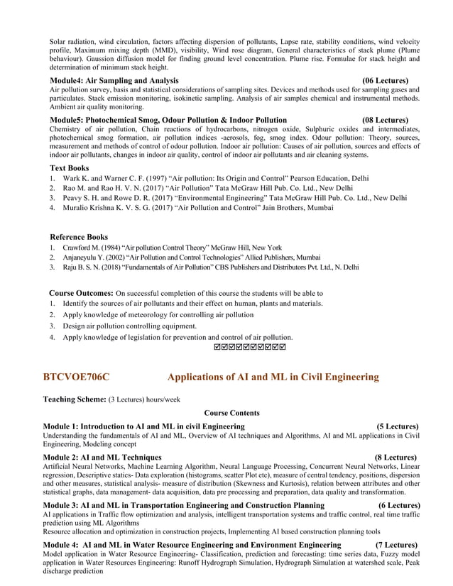 DBATU Civil Engineering Syllabus 2023-24 | PDF | Undergraduate ...